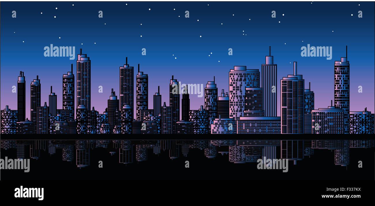 Nyc skyline illustration hi-res stock photography and images - Alamy