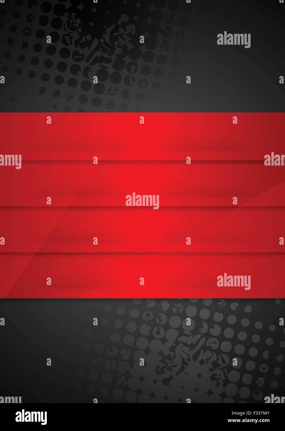 Grunge black background with red stripes. Vector design Stock Vector ...