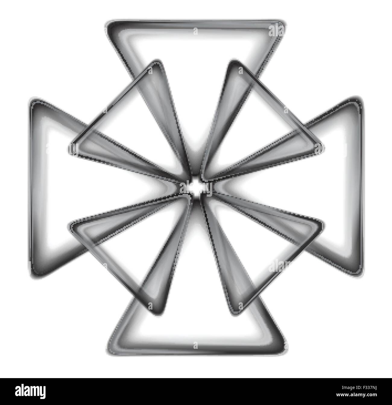 Dark grey cross logo design. Vector background Stock Vector Image & Art ...