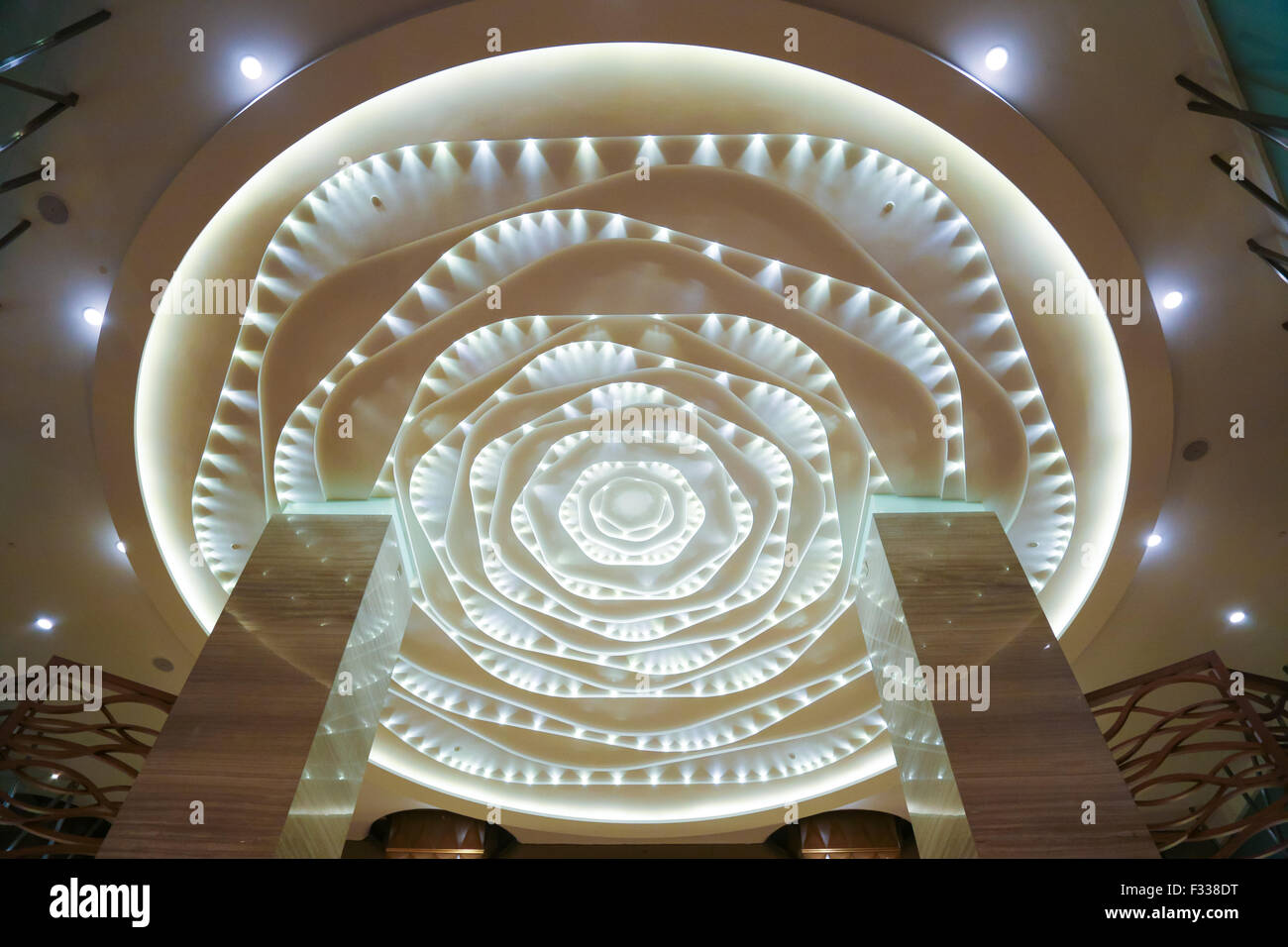 Modern ceiling of Hotel Genting Grand at Genting Highland, Malaysia ...
