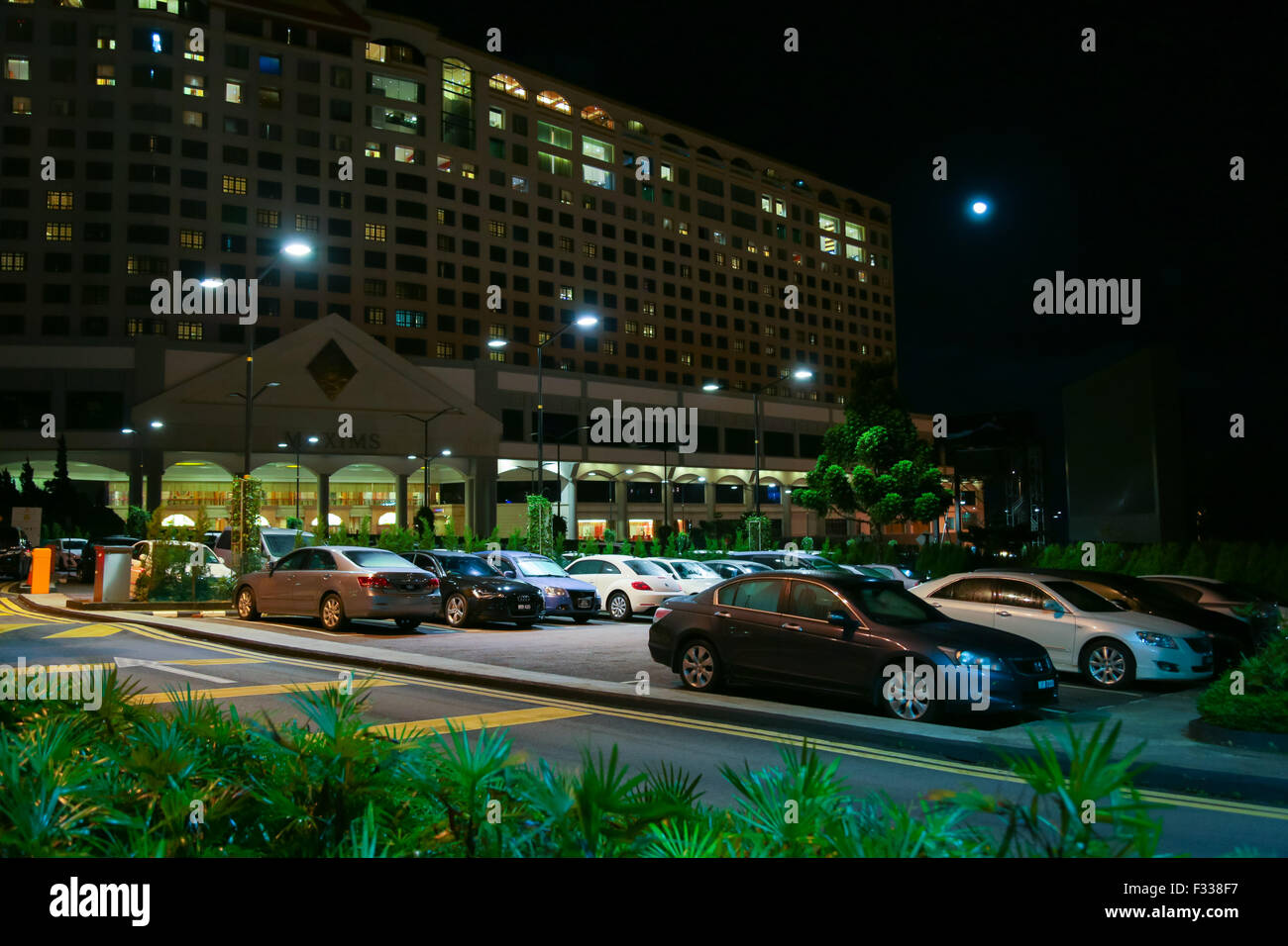 Night scene of Highlands Hotel at Genting highland, Malaysia Stock ...