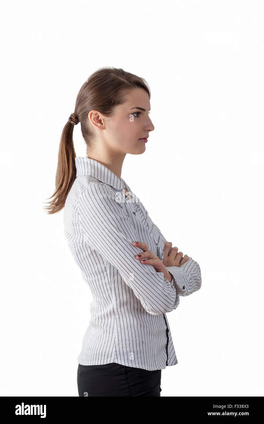 Person Ponytail Profile Studio High Resolution Stock Photography and ...