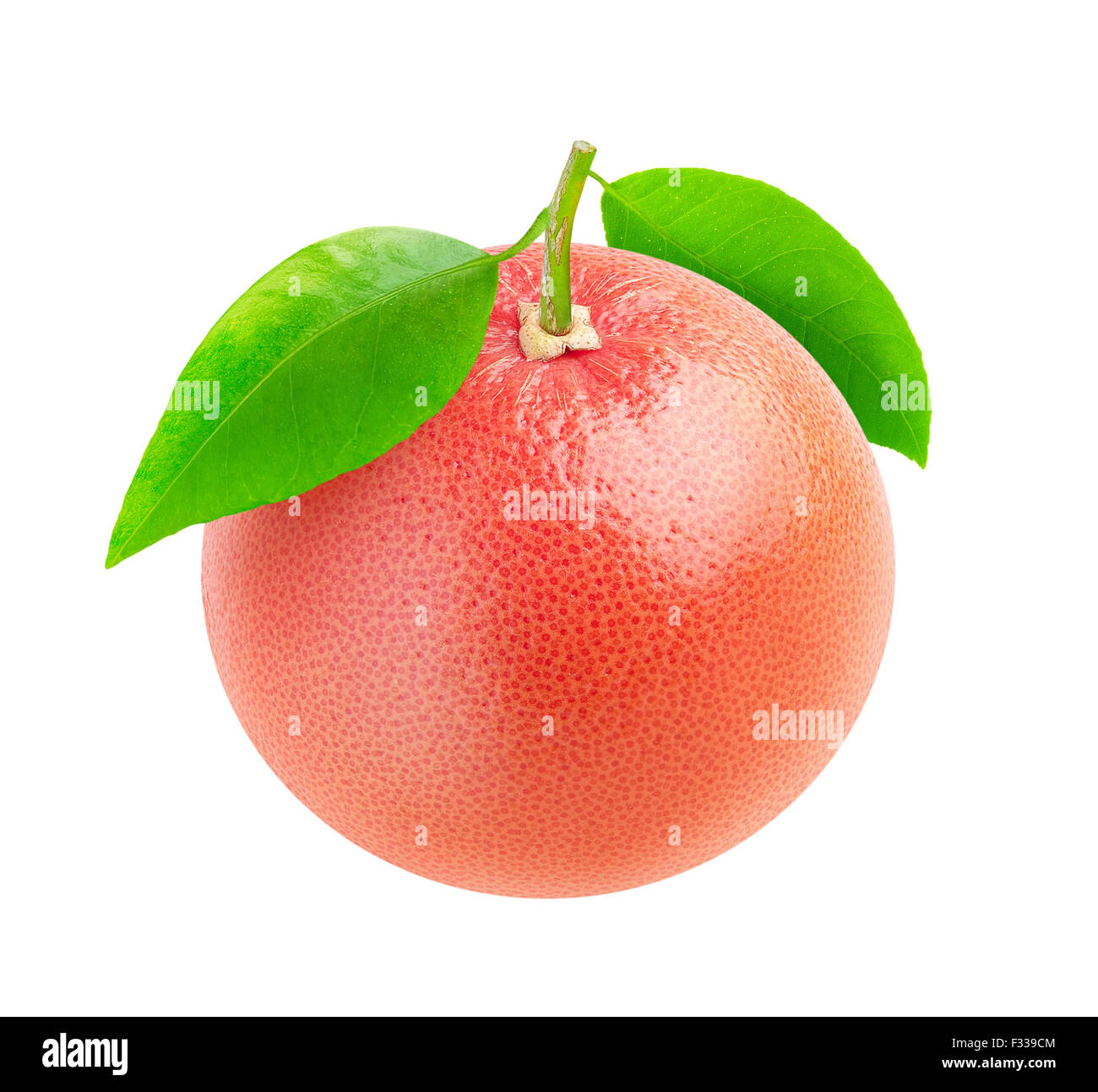 Pink grapefruit isolated on white Stock Photo - Alamy