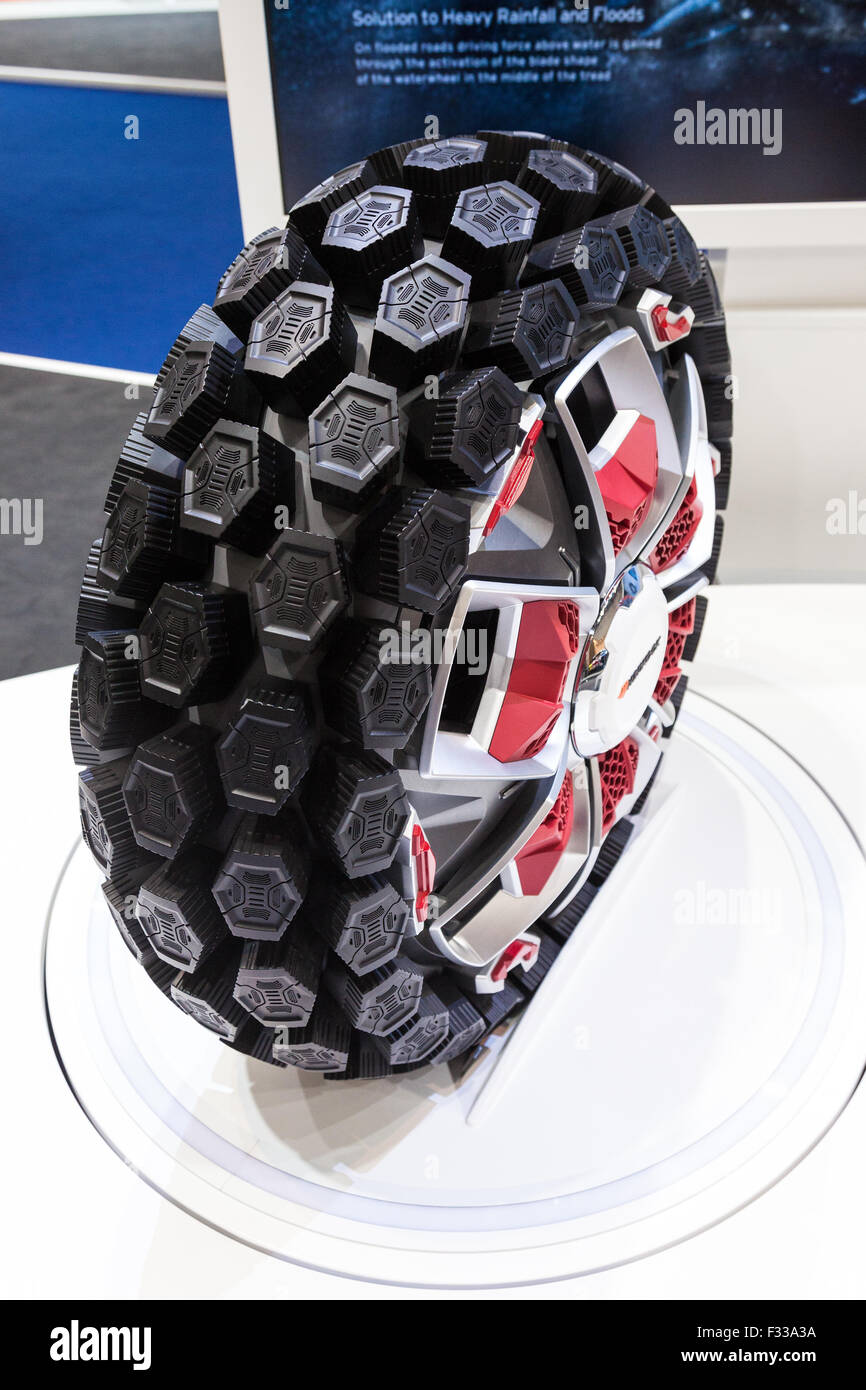 Car Wheel Concept from Hankook at the IAA 2015 Stock Photo - Alamy