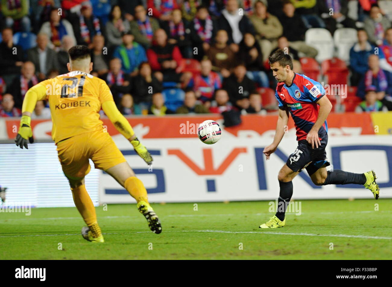 Pilsen, Czech Republic. 26th Sep, 2015. Czech soccer league, 8th round ...