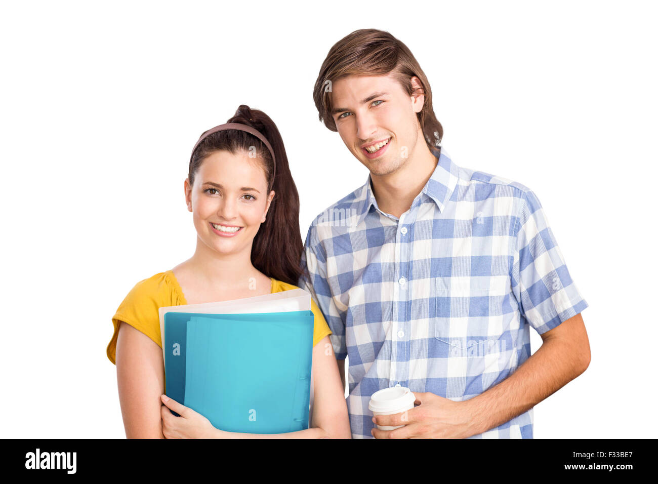 Man woman students smiling hi-res stock photography and images - Alamy
