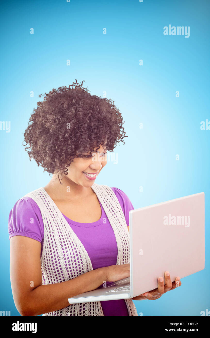 College student laptop typing hi-res stock photography and images - Alamy