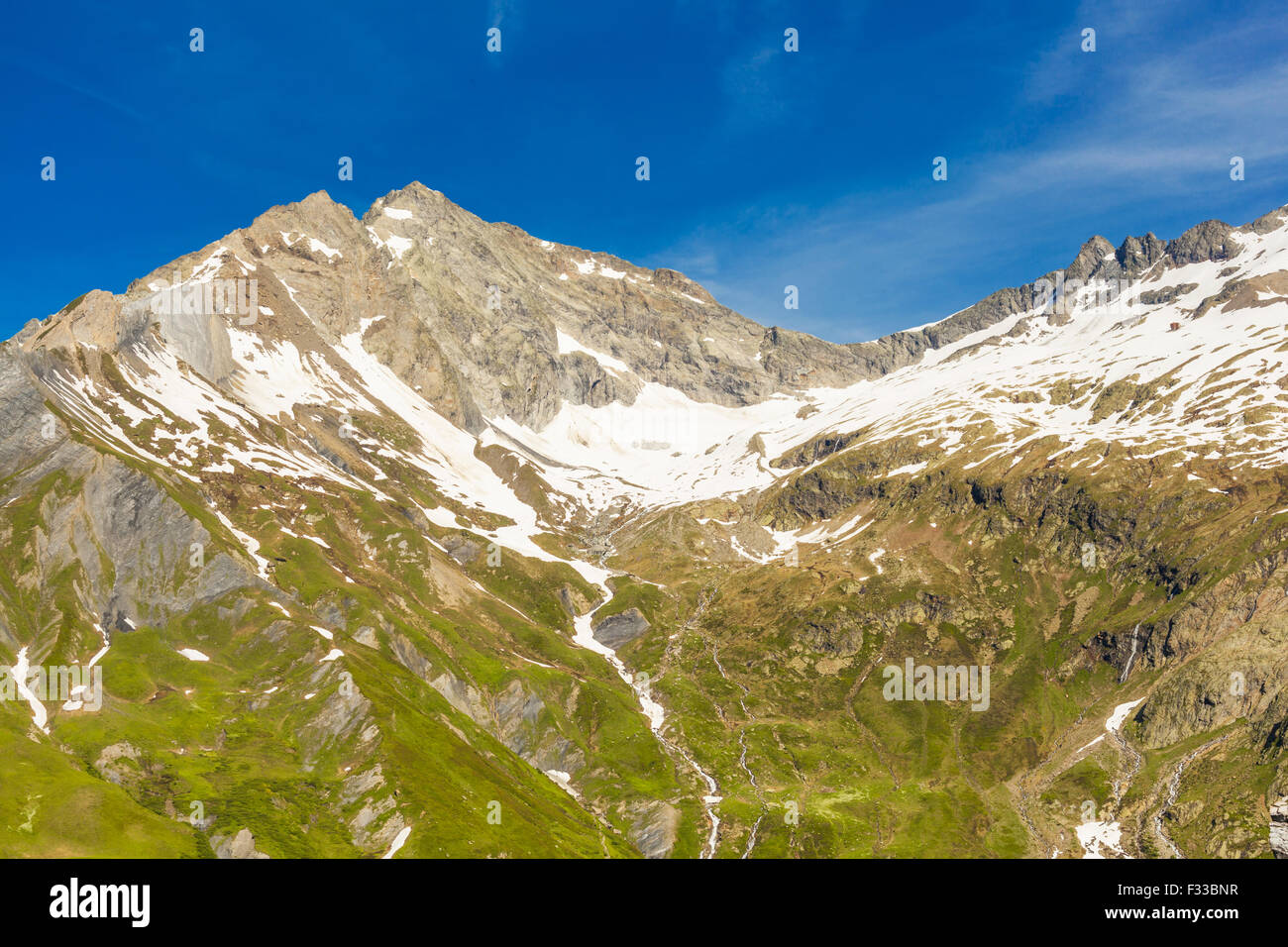 Top of a mountain in the French Alps Stock Photo - Alamy