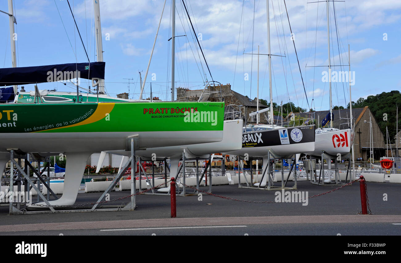 Figaro solitaire race boat,Port du Légué,Saint-Brieuc,Cotes-d'Armor ...