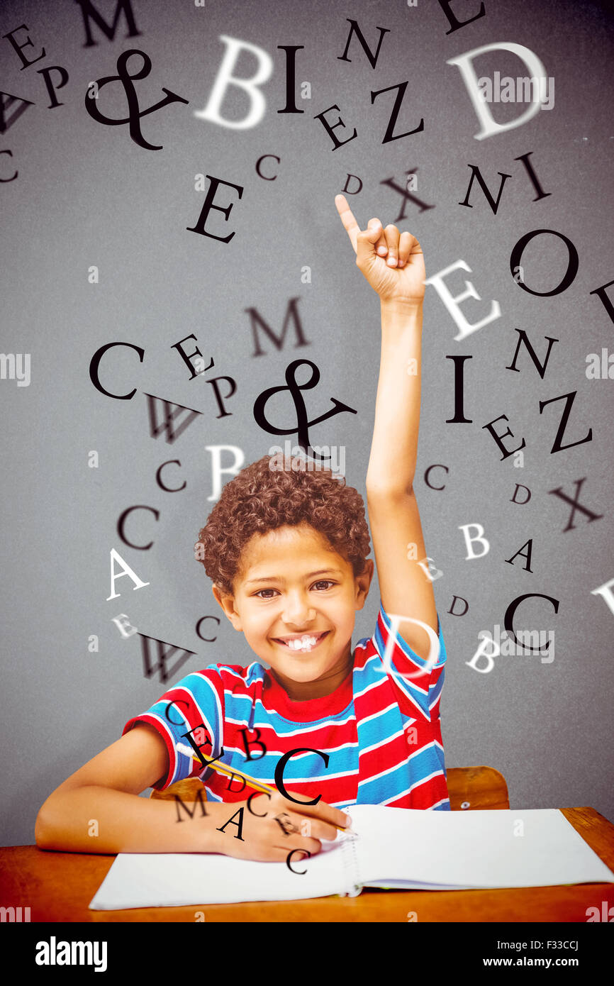 Child raising hand hi-res stock photography and images - Alamy