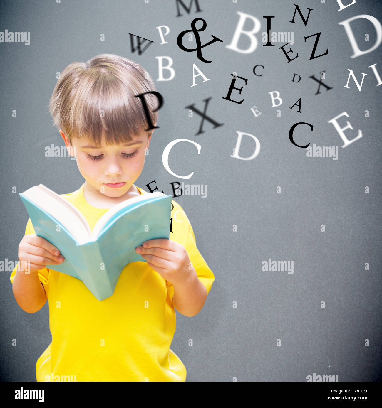Thoughtful boy reading hi-res stock photography and images - Alamy
