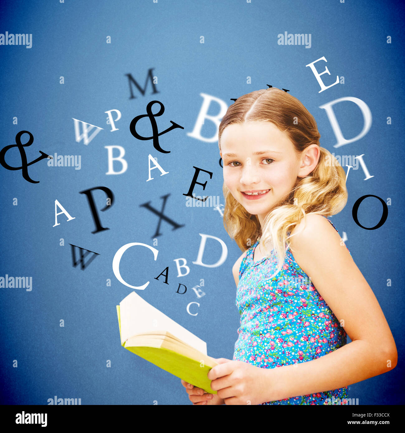 Girl reading book in library hi-res stock photography and images - Alamy