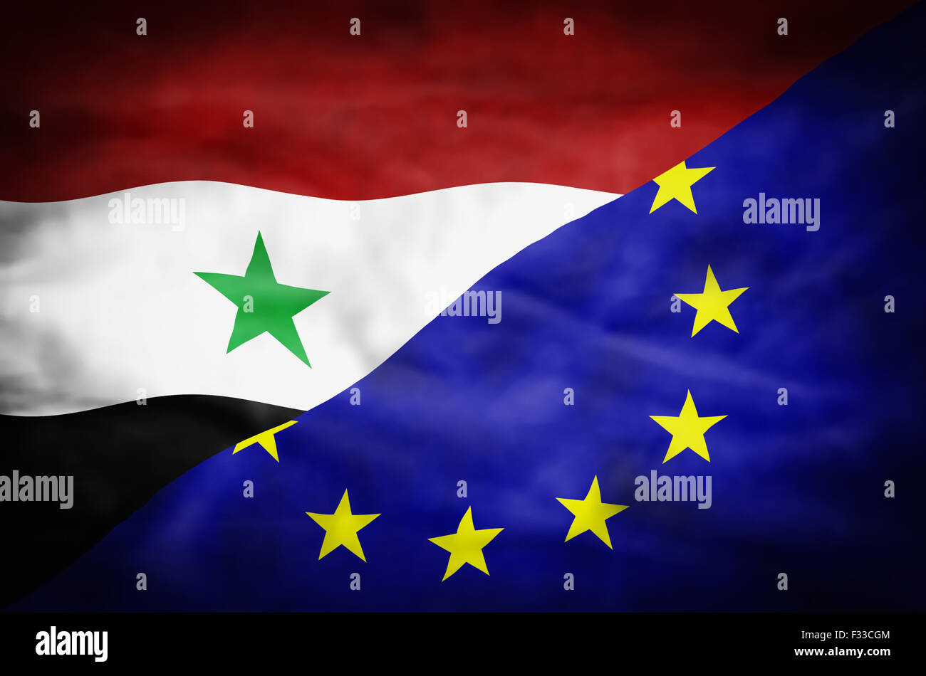 Wavy syrian flag hi-res stock photography and images - Alamy
