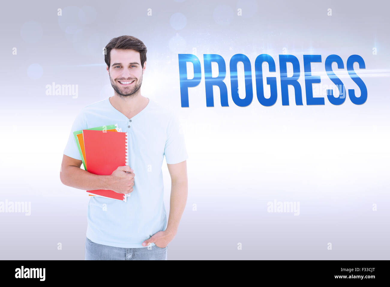 Progress against grey background Stock Photo - Alamy