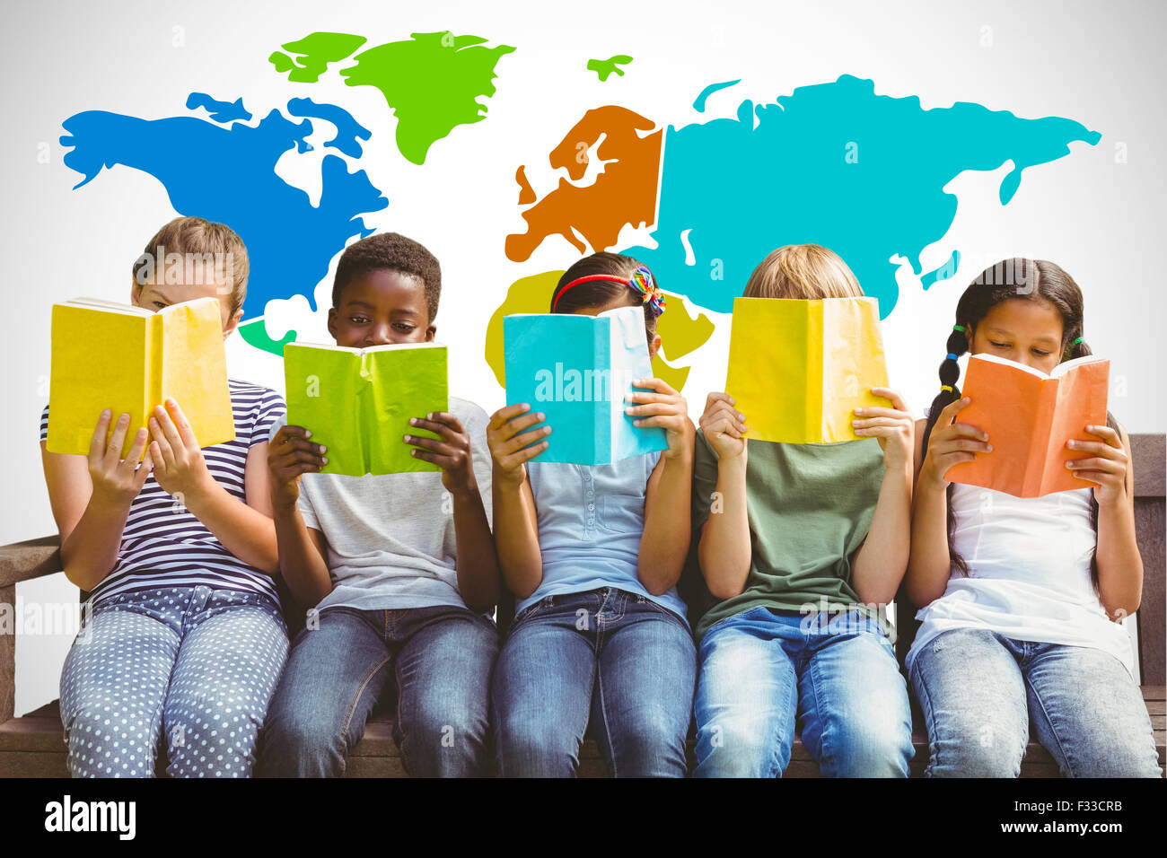 Indian children studying hi-res stock photography and images - Alamy