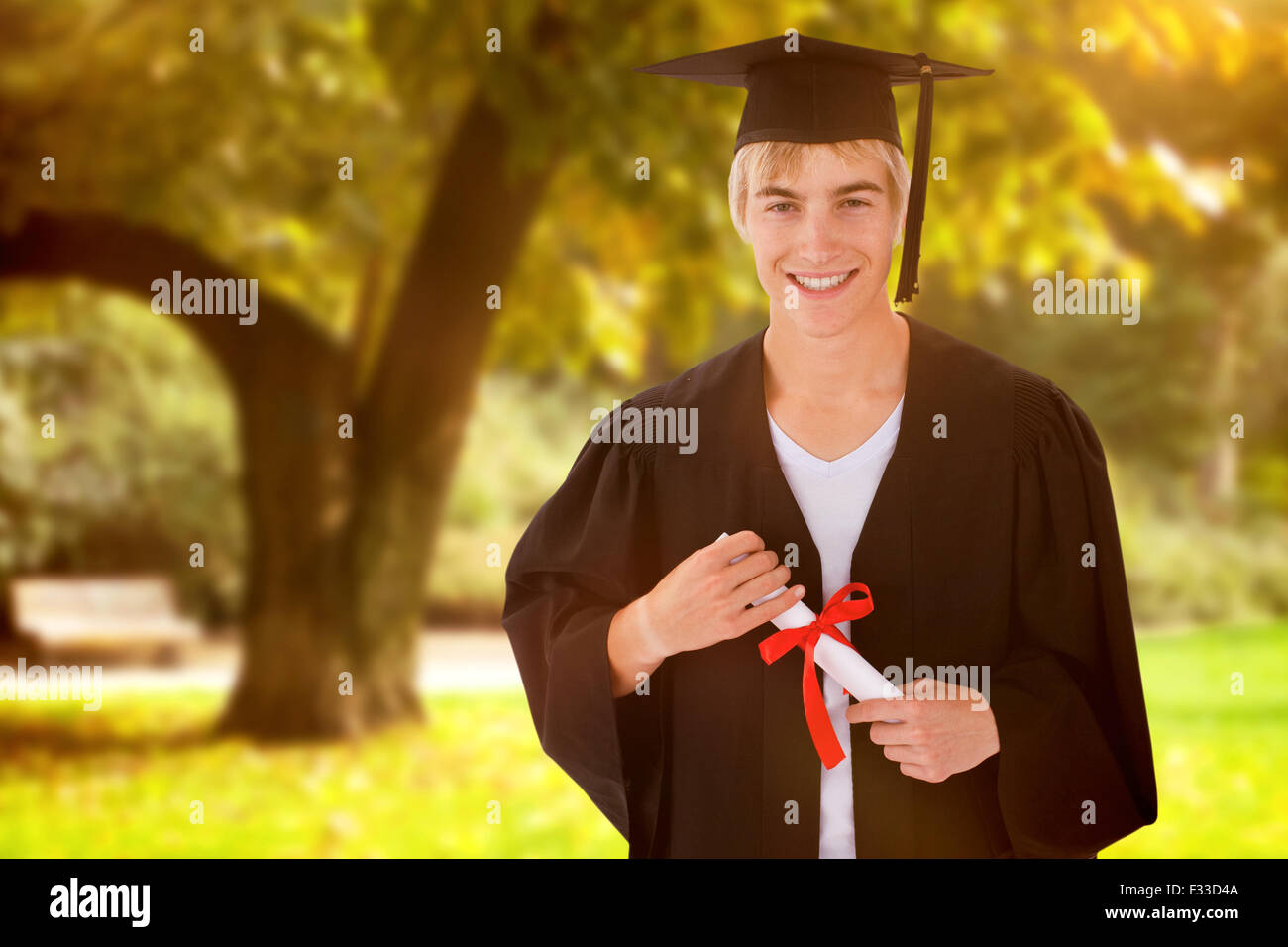 Teen guy celebrating graduation in hi-res stock photography and images ...