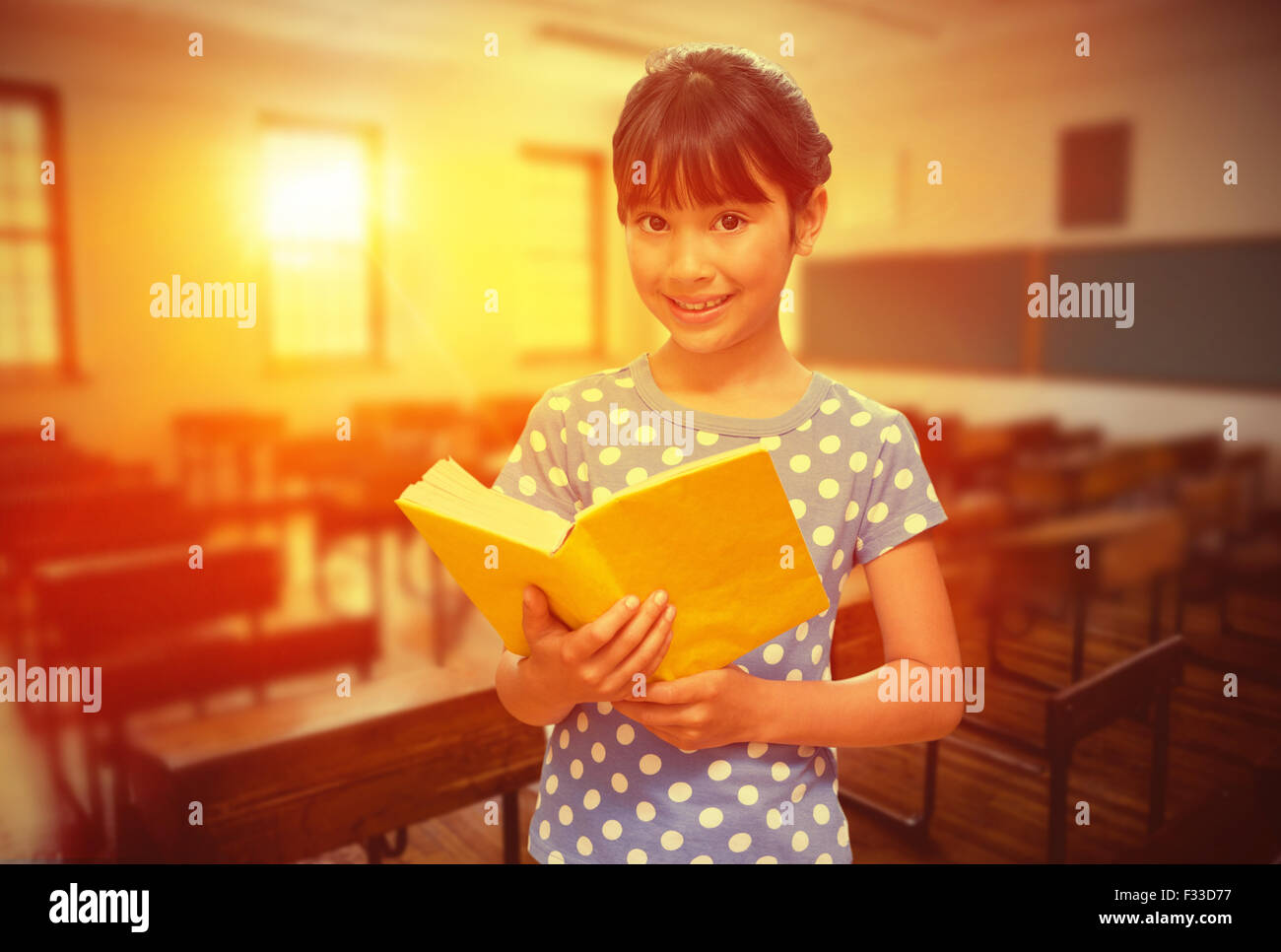 Composite image of happy pupil Stock Photo - Alamy