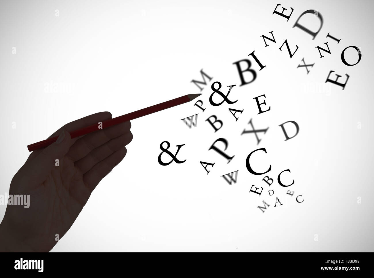 Hand using pencil hi-res stock photography and images - Alamy