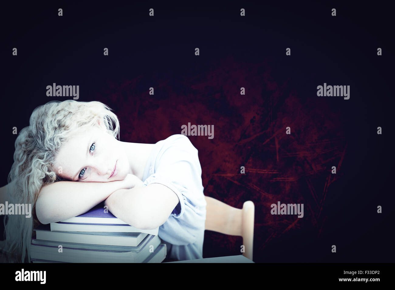 Cool teenager girl red hi-res stock photography and images - Alamy