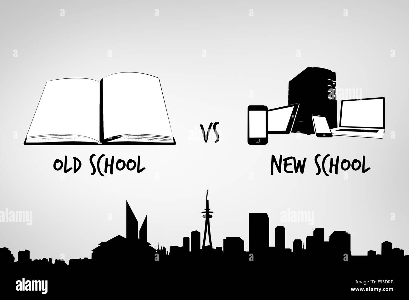 Old vs new computer Black and White Stock Photos & Images - Alamy