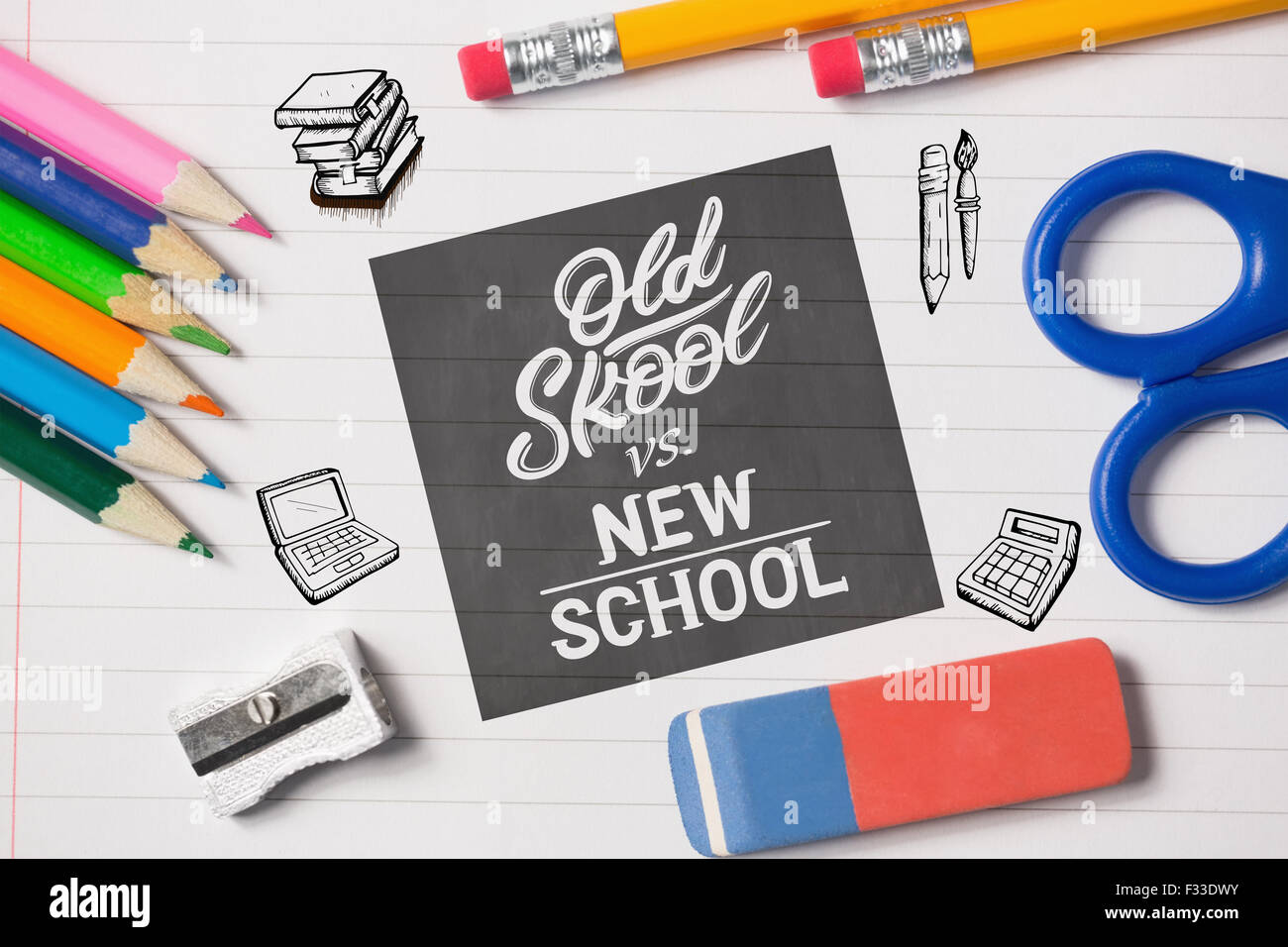 Notebook page doodles hi-res stock photography and images - Alamy