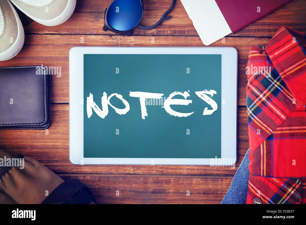 Notes against teal, blue Stock Photo - Alamy