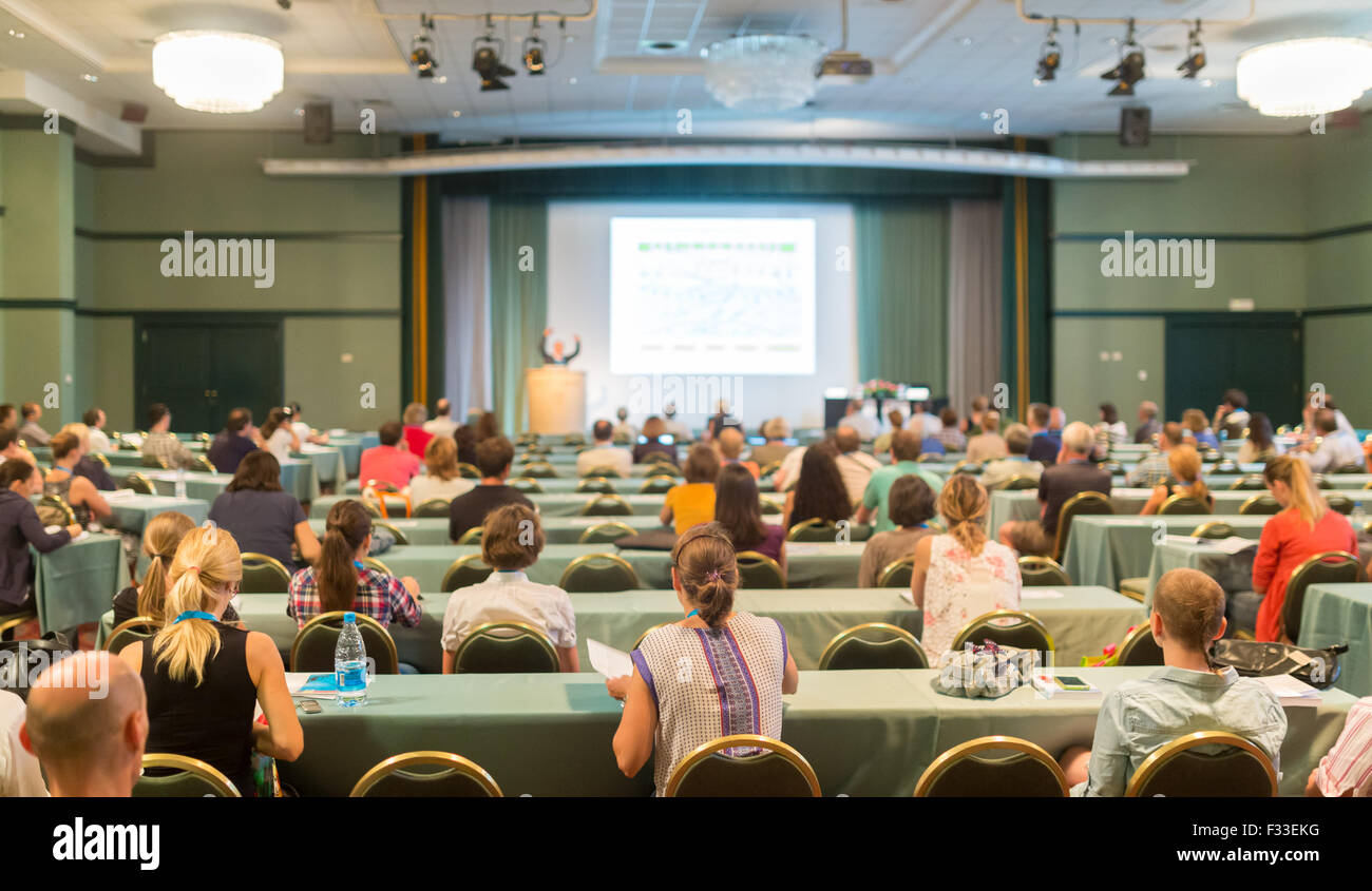 Audience in the conference hall Stock Photo - Alamy
