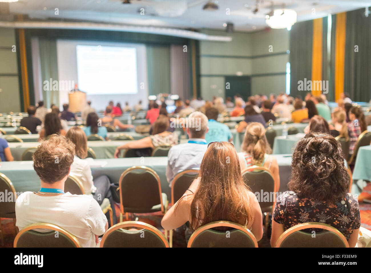 Audience in the conference hall Stock Photo - Alamy