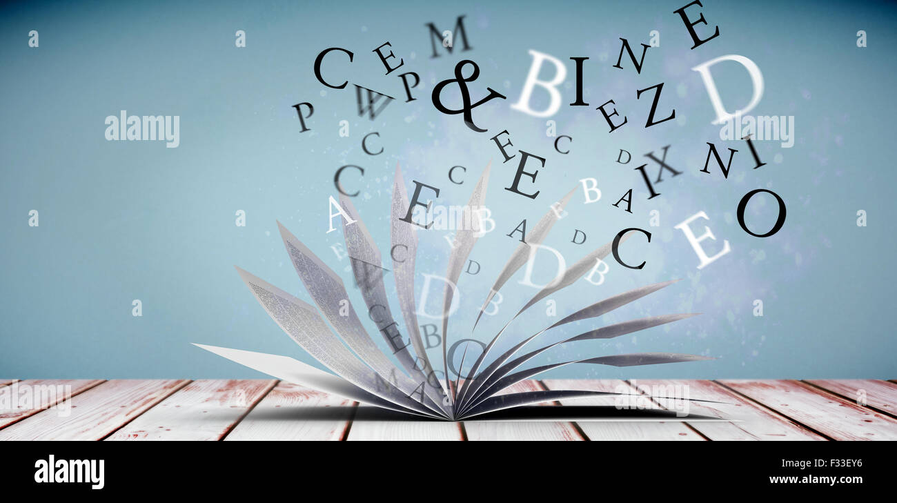 Composite image of letters Stock Photo - Alamy