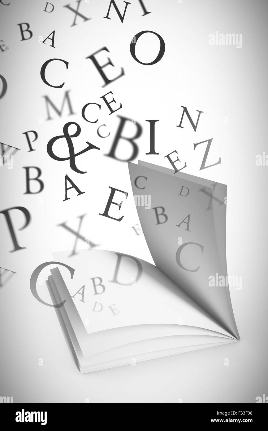 Composite image of letters Stock Photo - Alamy