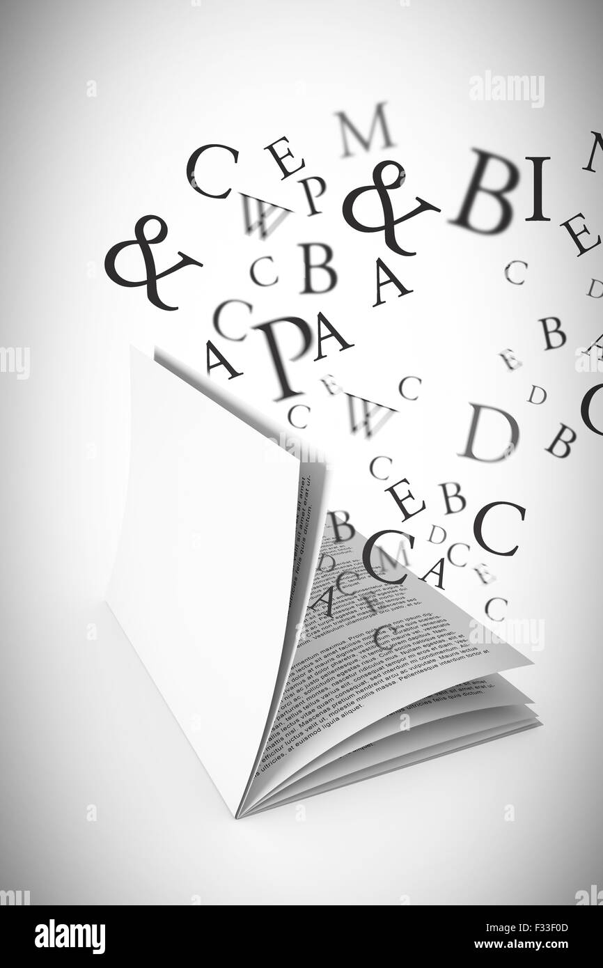 Composite image of letters Stock Photo - Alamy