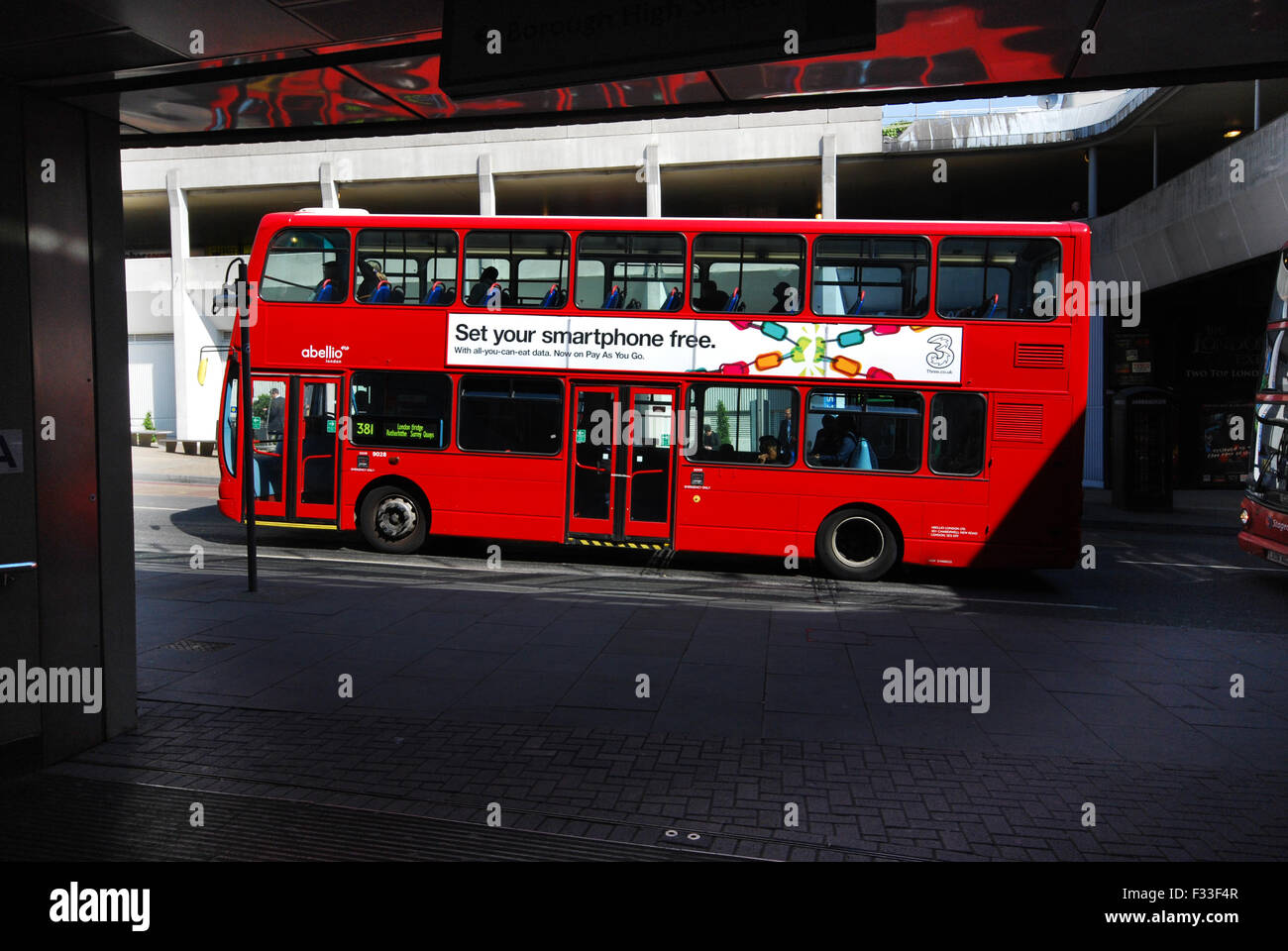 London bus stop advertising hi-res stock photography and images - Alamy