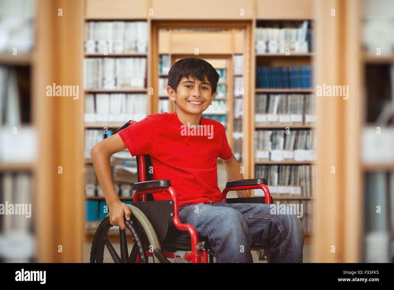 Boy In Wheelchair In School High Resolution Stock Photography and ...