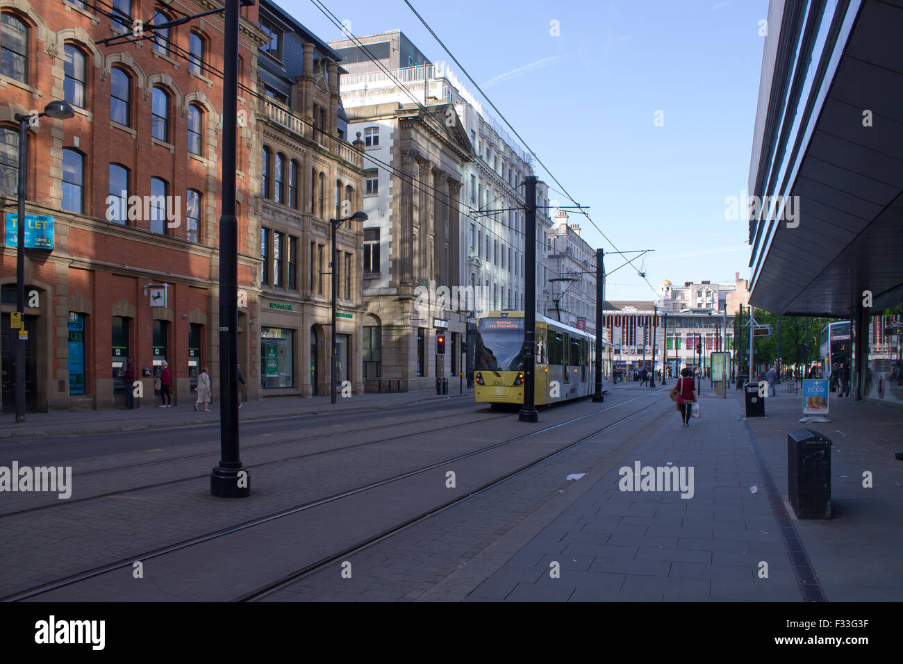 Metrolink tram manchester england united hi-res stock photography and ...