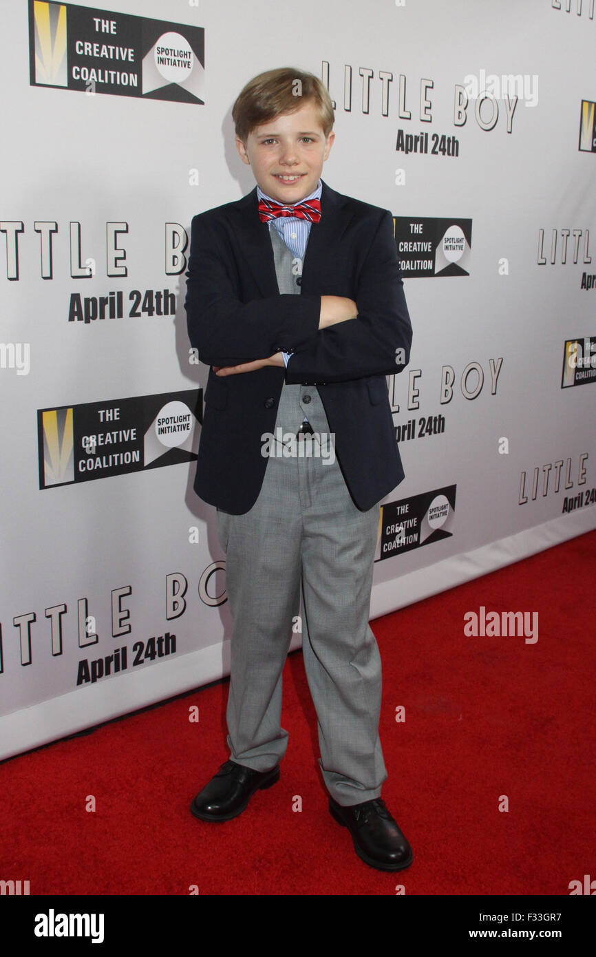 Los Angeles Premiere of 'Little Boy' - Arrivals Featuring: Jakob ...