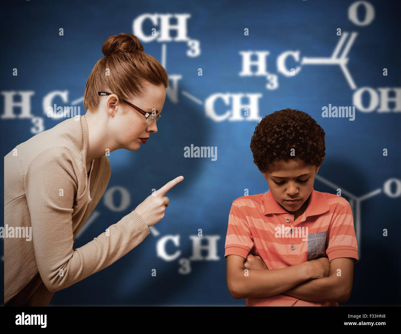 Angry teacher student classroom hi-res stock photography and images - Alamy