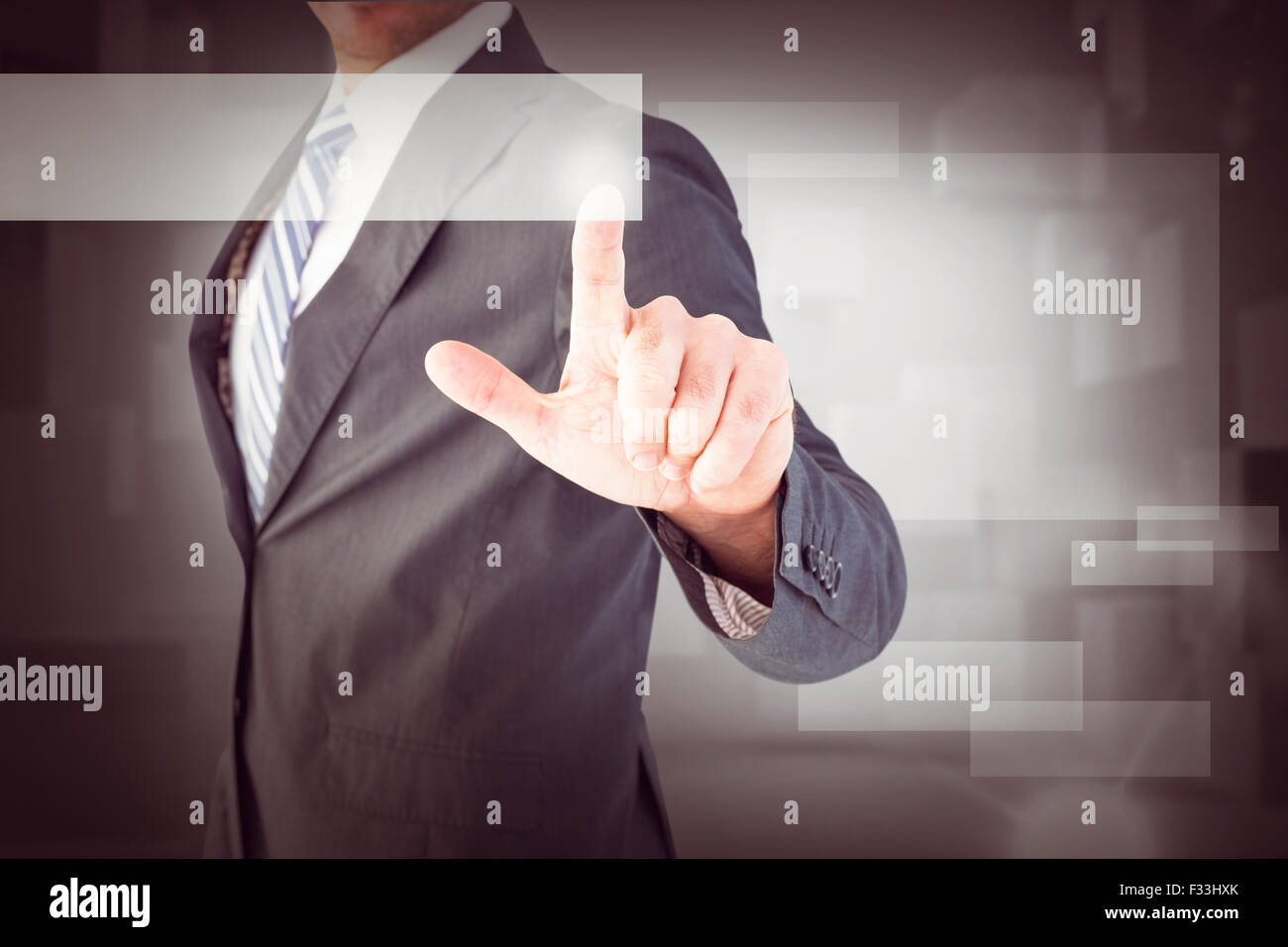 Hand pointing cube white hi-res stock photography and images - Alamy