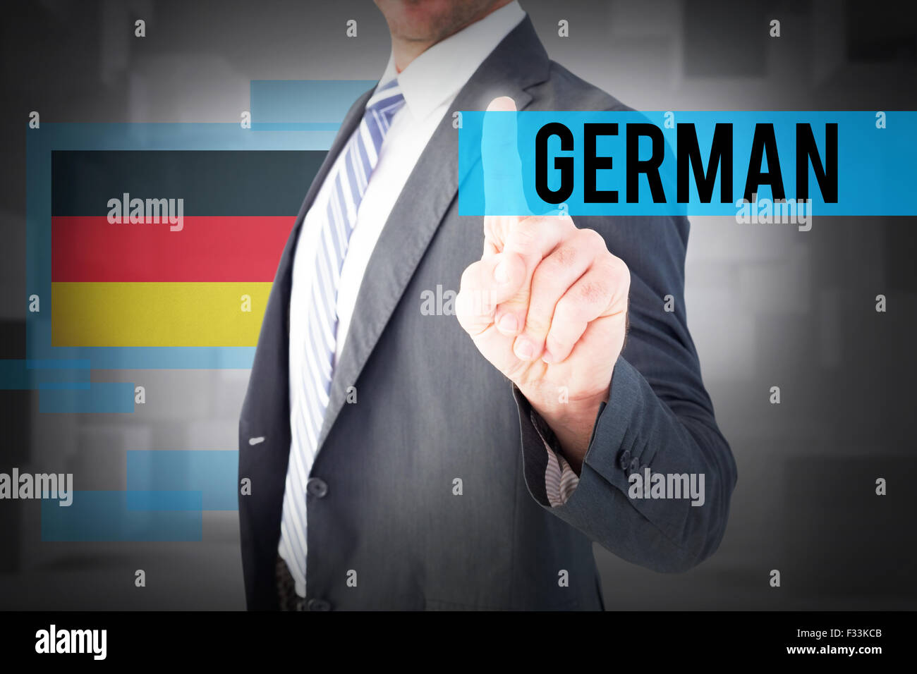 German against abstract white room Stock Photo - Alamy