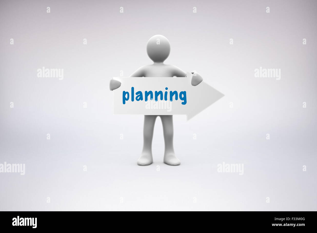Planning against grey background Stock Photo - Alamy