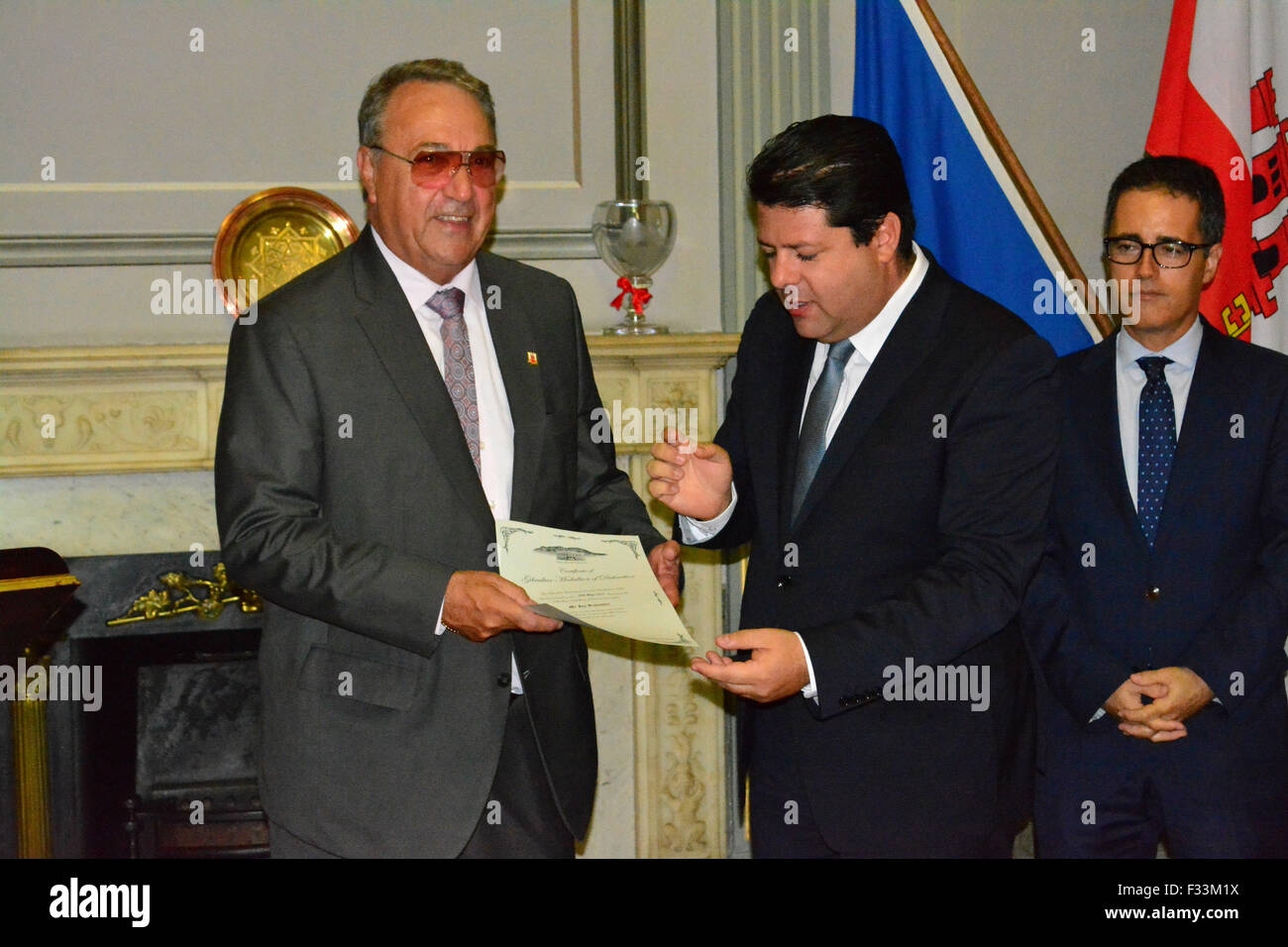 Gibraltar. 29th September, 2015. Father Miles whose association with ...