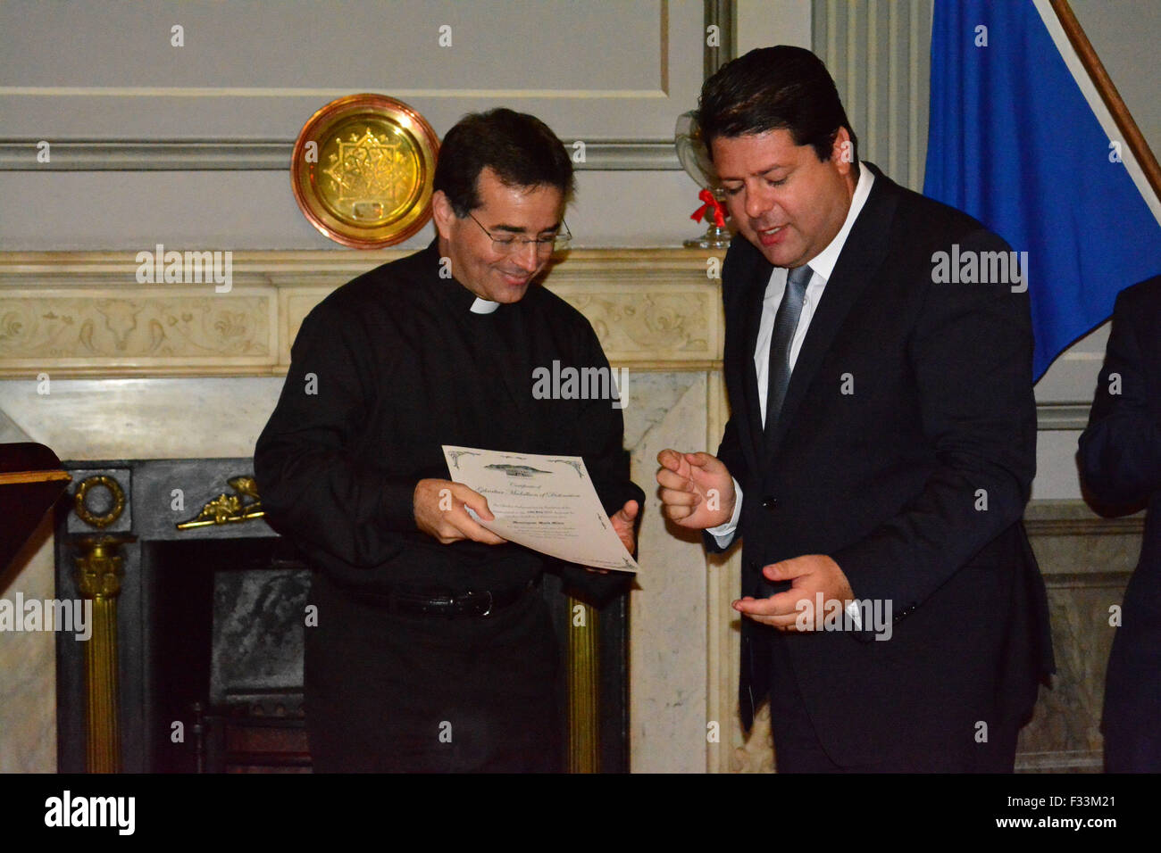 Gibraltar. 29th September, 2015. Father Miles whose association with ...