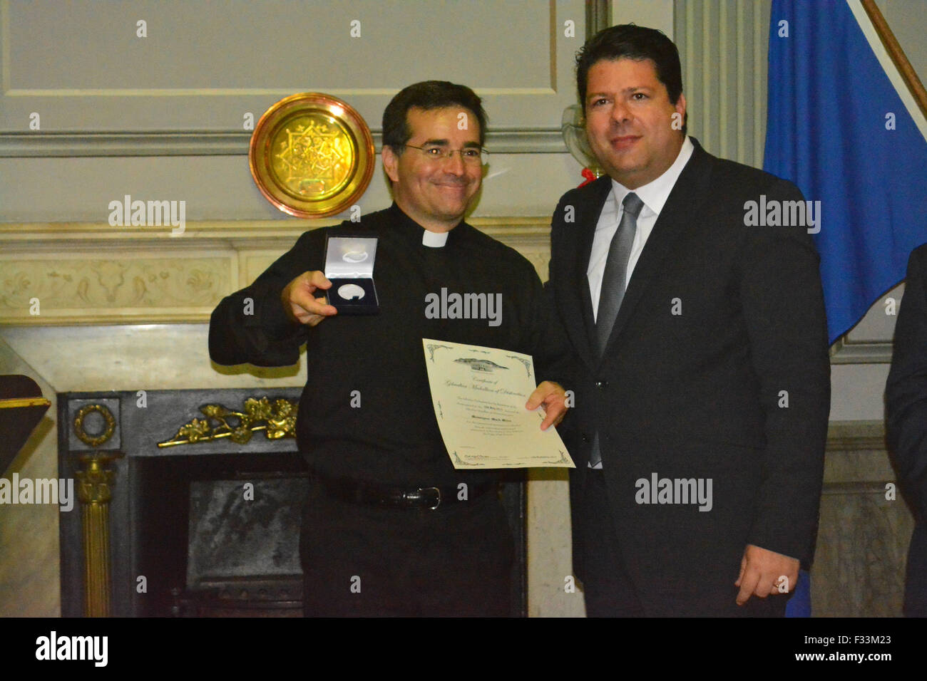 Gibraltar. 29th September, 2015. Father Miles whose association with ...