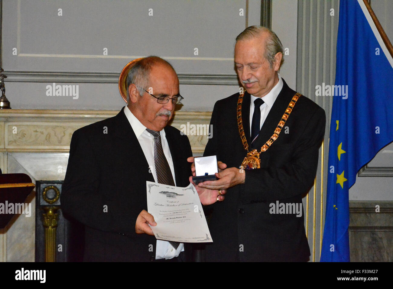 Gibraltar. 29th September, 2015. Father Miles whose association with ...
