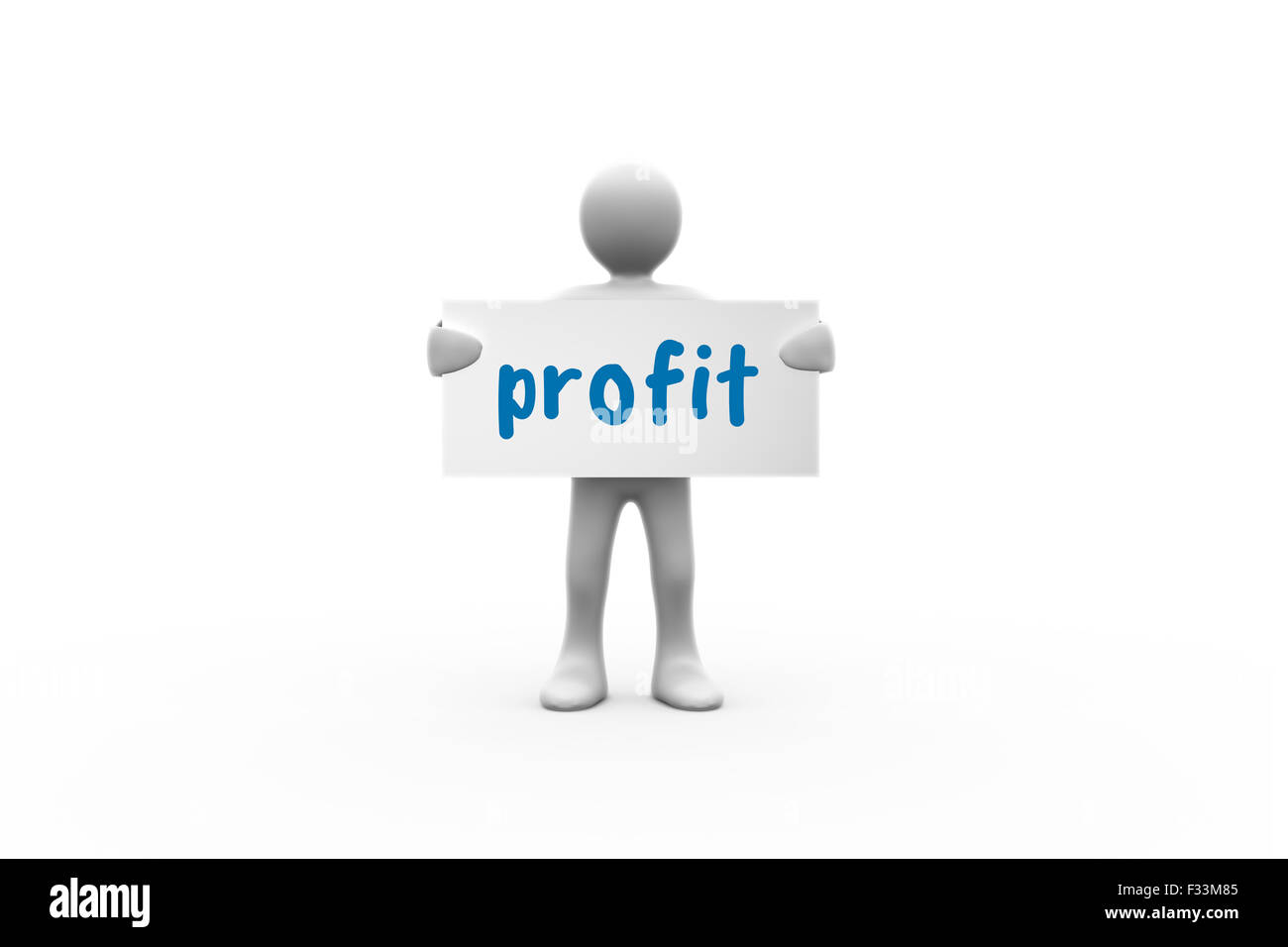 Profit against white background with vignette Stock Photo - Alamy