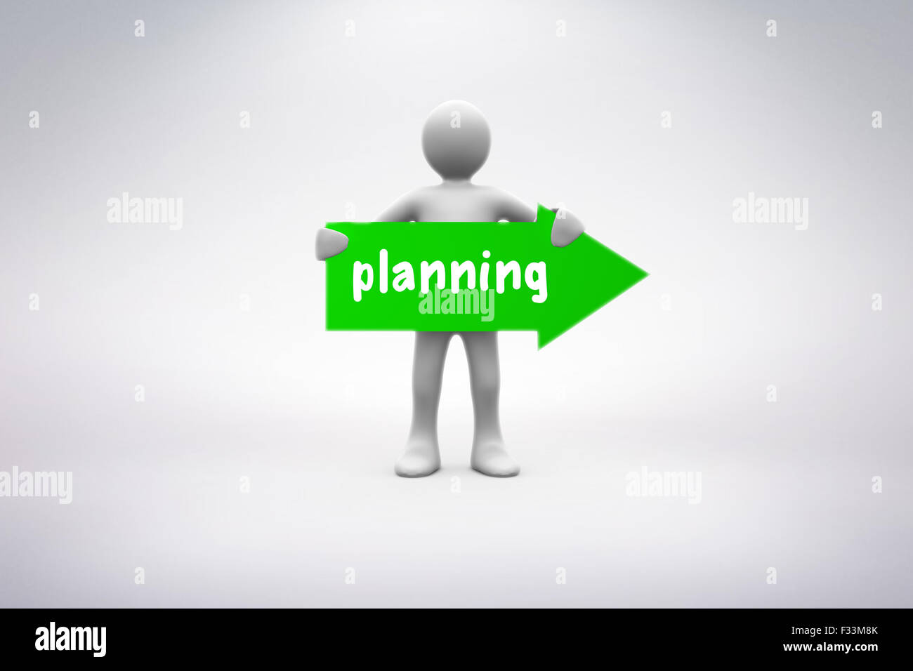 Planning against grey background Stock Photo - Alamy