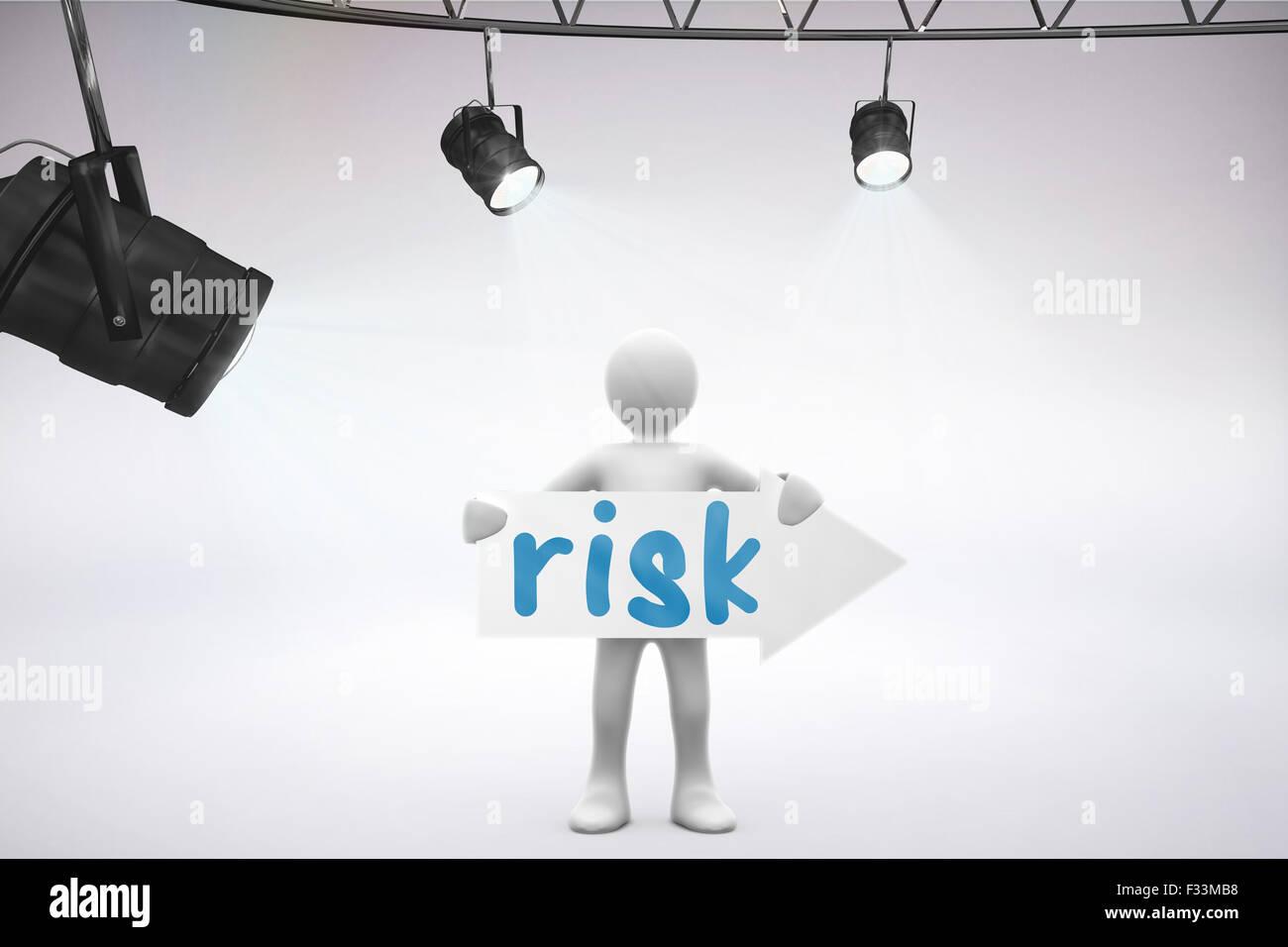 Risk against grey background Stock Photo - Alamy