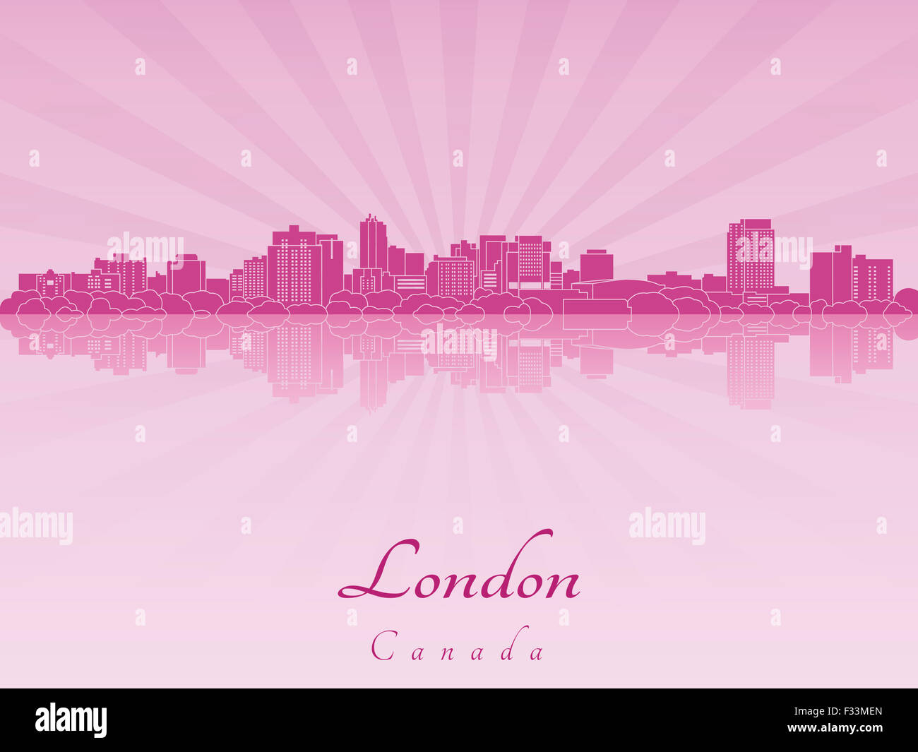 London skyline outline hi-res stock photography and images - Alamy