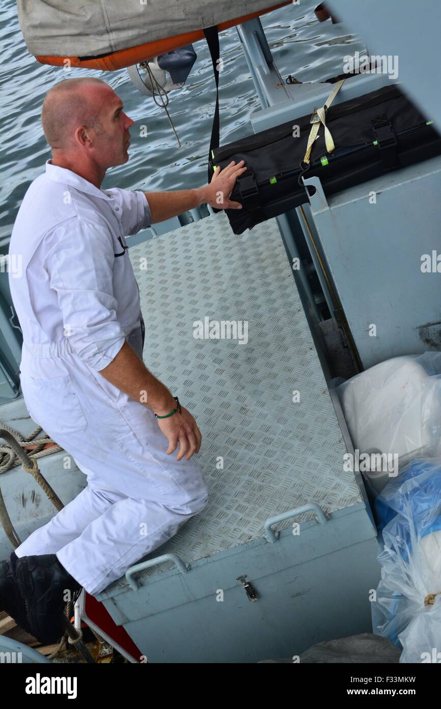 Gibraltar. 29th September, 2015. The Director of the UK's Border Force ...