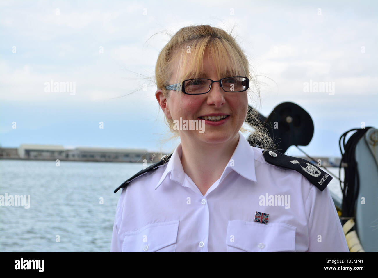 Gibraltar. 29th September, 2015. The Director of the UK's Border Force ...