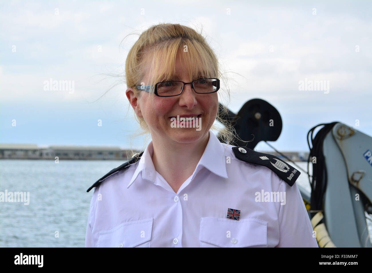 Gibraltar. 29th September, 2015. The Director of the UK's Border Force ...